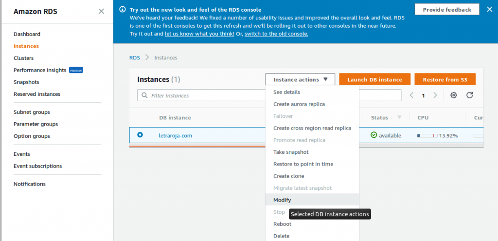 Amazon RDS ERROR 1040 (08004): Too many connections - ServerOK