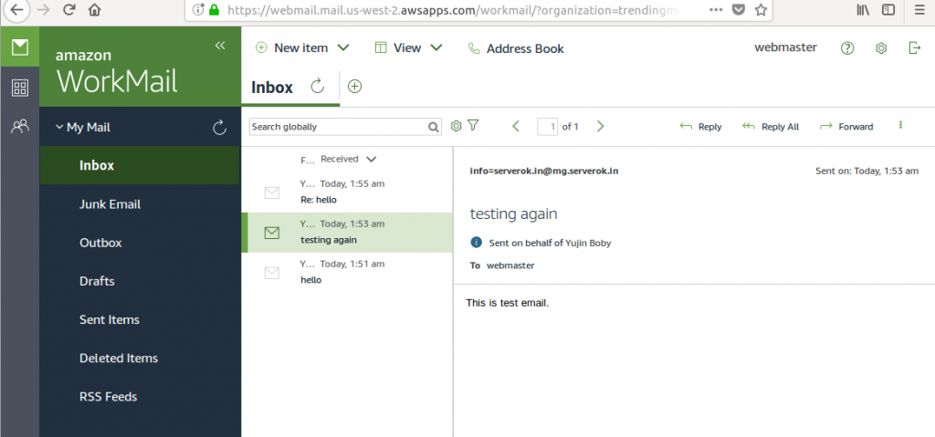 Amazon WorkMail Quick Review