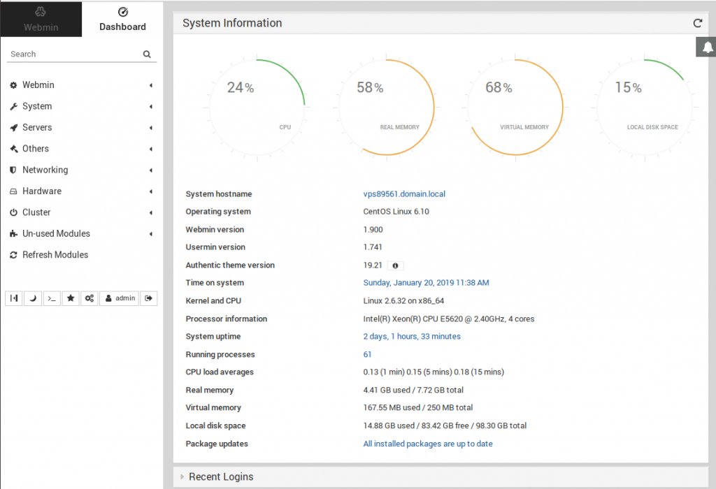 webmin create new admin user from command line - ServerOK