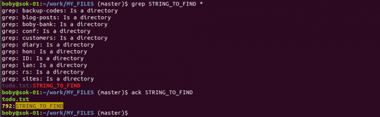 ack better grep for programmers - ServerOK