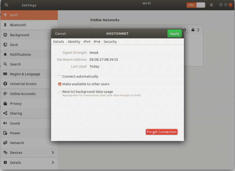 Ubuntu allow a normal user to edit WiFi Connection - ServerOK