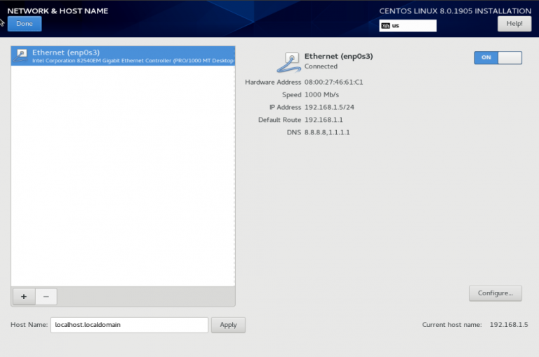 Install CentOS 8 from Net boot ISO - ServerOK