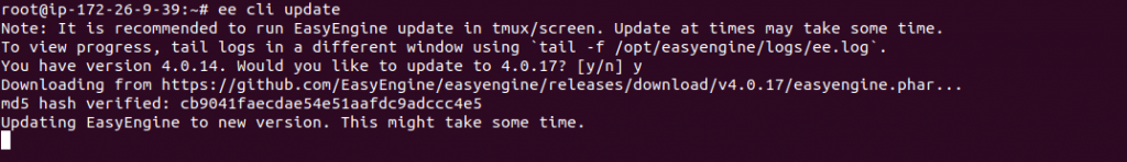 Upgrade EasyEngine - ServerOK
