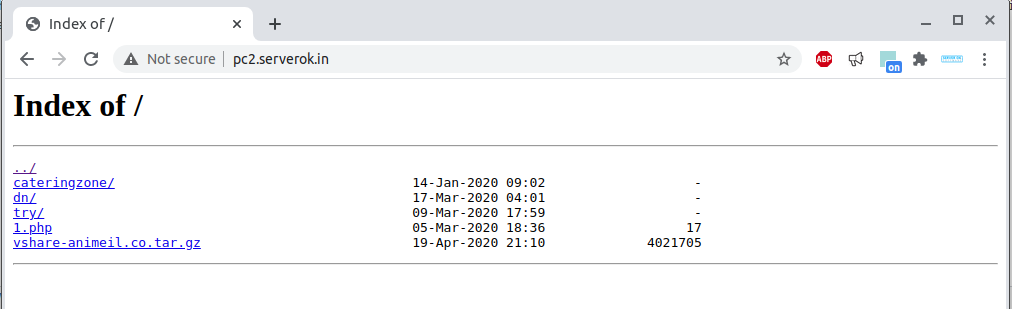Apache Disable Directory Index ServerOK
