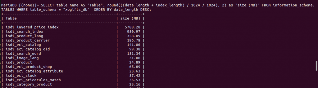 Find MySQL Database and Table Size - ServerOK