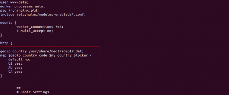 Country Blocking with nginx GeoIP on Ubuntu/Debian - ServerOK