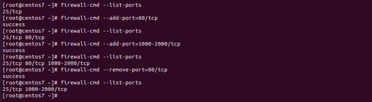 Firewalld list all open ports - ServerOK
