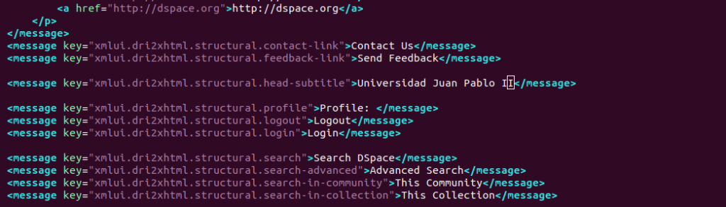 DSpace Change Header Text ServerOK